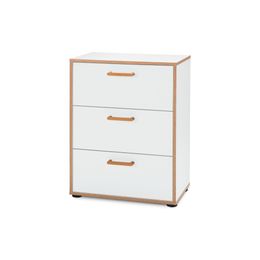 Tchibo - Kommode mit Furnierkante - 60x35x77cm - braun - Holz / Birkenholz / Eichenholz