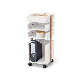 Tchibo - Rollcontainer - 31x33x72cm - braun - Eschen-Massivholz