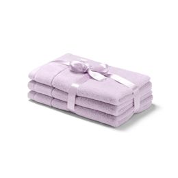 Tchibo - 3 Premium-G&auml;stehandt&uuml;cher - lila