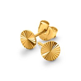 Tchibo - 925 Silber Ohrstecker vergoldet mit Sonnenschliff - gold