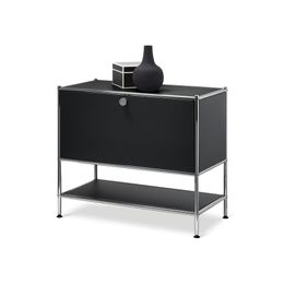 Tchibo - Sideboard &raquo;Cn3&laquo; mit 1 Klappe - 77,5x40x71,5cm - schwarz - Stahl / Aluminium / Kunststoff