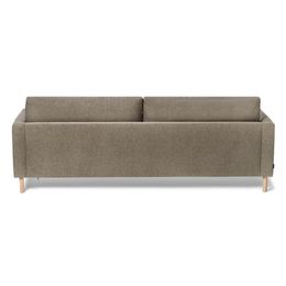 Tchibo - 3-Sitzer-Sofa mit Hocker - 246x103x86cm - braun -