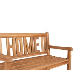 DeVries Teak-Gartenbank &raquo;Home&laquo; - 120x60x89cm - naturfarben -