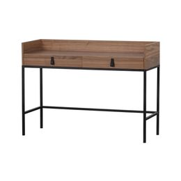 Tchibo - Schreibtisch &raquo;Bookazine&laquo; - 120x44x87cm - schwarz - Metall / Leder