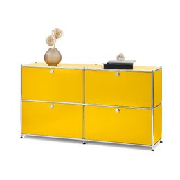 Tchibo - Sideboard &raquo;Cn3&laquo; mit 4 Klappf&auml;chern - 152x40x82,5cm - chrom -