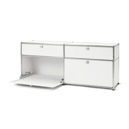 Tchibo - Sideboard &raquo;Cn3&laquo; mit Schubladen und Klappen - 152x40x63cm - chrom -