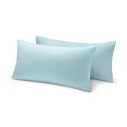 Tchibo - 2 Jersey-Kopfkissenbez&uuml;ge - blau