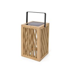 Tchibo - Bambus-Solar-Laterne - 18x18x30cm - schwarz - Bambusholz / Metall / Kunststoff