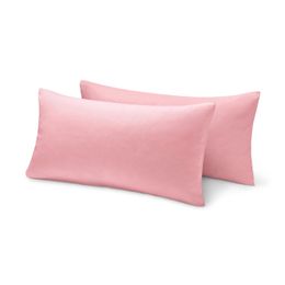 Tchibo - 2 Jersey-Kopfkissenbez&uuml;ge - rosa