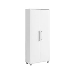 Schildmeyer-Schuhschrank &raquo;Modern 650G&laquo; - 65x30x163,5cm - silber - Holz / Metall / Kunststoff