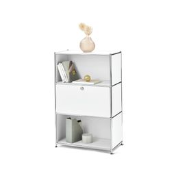 Tchibo - Kommode &raquo;Cn3&laquo; mit Klappfach - 77x40x120,5cm - chrom - Stahl / Aluminium / Kunststoff