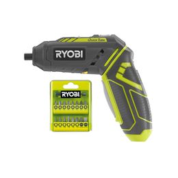 Ryobi 4 V Akkuschrauber &raquo;R4Sdp-L13C&laquo; (inkl. 6-teiligen Bitsets und Ladeger&auml;t) - hellgr&uuml;n