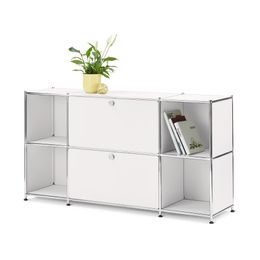 Tchibo - Sideboard &raquo;Cn3&laquo; mit 2 Klappf&auml;chern - 153x40x82,5cm - chrom -