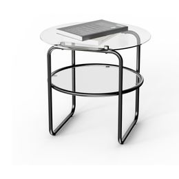 Tchibo - Couchtisch mit Glasplatte - schwarz
