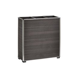 Tchibo - 2-in-1-Pflanzgef&auml;&szlig; und Raumteiler aus WPC - silber