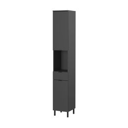 Tchibo - Hochschrank &raquo;Arcena&laquo; - 30x34x190cm - grau - Holz / Metall