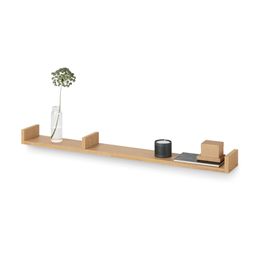 Tchibo - Wandregal - 120x15x8cm - braun - Rubberwood-Holz