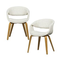 Tchibo - Woood Esszimmerstuhl &raquo;Yossi&laquo; mit naturfarbenem Holzfu&szlig; - 57x57x78cm - naturfarben - Holz / Polyester