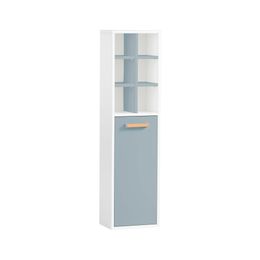 Tchibo - Hochschrank &raquo;Frida&laquo; - 30,5x22x115,5cm - silber - Holz / Eichenholz / Metall