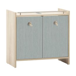 Tchibo - Waschbeckenunterschrank &raquo;Sonderby&laquo; - 65x33x62,2cm - silber - Holz / Metall / Kunststoff