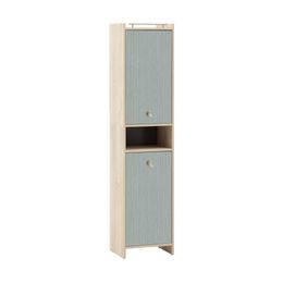 Tchibo - Hochschrank &raquo;Sonderby&laquo; - 40,2x33x176,5cm - silber -