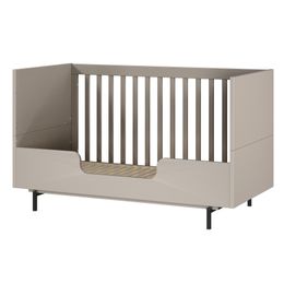 Tchibo - Kinderbett &raquo;Tomino&laquo; mit hoher Umbauseite - 144x75x87cm - grau - Holz