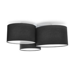 Tchibo - Deckenleuchte mit Textilschirm - 61x49,5x25,5cm - silber - Metall