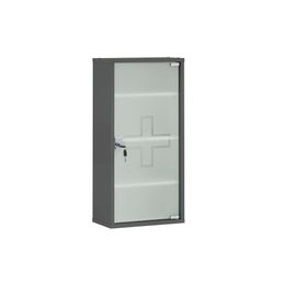 Tchibo - Medikamentenschrank - 34,5x19,5x71,5cm - anthrazit - Holz