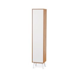 Tchibo - Platzsparender Haushaltsschrank - 42x38x205cm - braun - Holz / Buchenholz