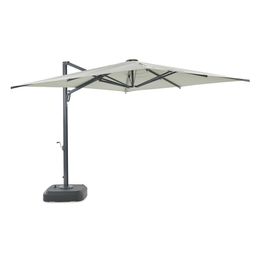 Leco Premium-Ampelschirm - 84x84x19cm - anthrazit -
