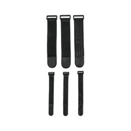 Tchibo - 6 elastische Befestigungsgurte - schwarz