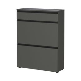 Tchibo - Schuhschrank &raquo;Baldone&laquo; - 80x29x107cm - grau - Holz / Metall
