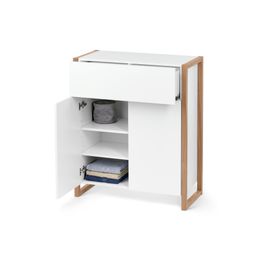 Tchibo - Bad-Sideboard - 85x40x102cm - braun - Holz / Eschen-Massivholz