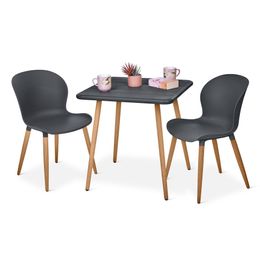 Tchibo - Gartenset - 50,5x54x80cm - grau - Holz / Polypropylen