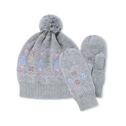Tchibo - M&uuml;tze-Handschuh-Set - silber