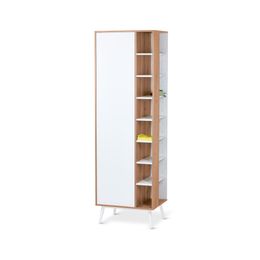 Tchibo - Gro&szlig;er Allzweckschrank - 65x50x205cm - braun - Holz / Buchenholz
