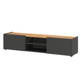 Tchibo - Lowboard &raquo;Aalborg&laquo; graphit - 164x40x35cm - braun - Holz