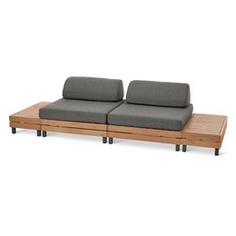 Tchibo - Premium-Sofa-Set - 92,5x92,5x69cm - beige - Eukalyptus-Massivholz / Aluminium / Polypropylen