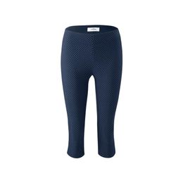 Tchibo - Stretchhose in 3/4-L&auml;nge - Damen - Gr. XL - dunkelblau/gepunktet