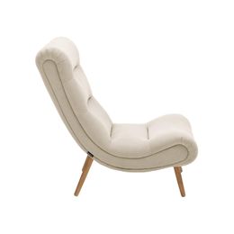 Tchibo - Relaxsessel &raquo;S&ouml;ren&laquo; - 72x100x93cm - beige - Polyester / Buchenholz / Holz