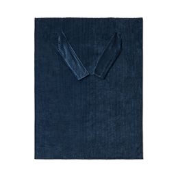 Tchibo - Kuscheldecke mit integrierten &Auml;rmeln - dunkelblau