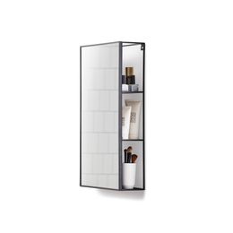 Tchibo - Eckiger Spiegelschrank &raquo;Cubiko&laquo; - 30x13x62cm - schwarz -