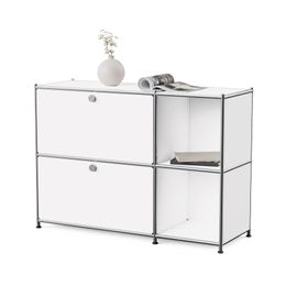 Tchibo - Sideboard Metall &raquo;Cn3&laquo; mit 2 Klappenf&auml;chern - 116x40x85,5cm - chrom - Stahl / Aluminium / Kunststoff