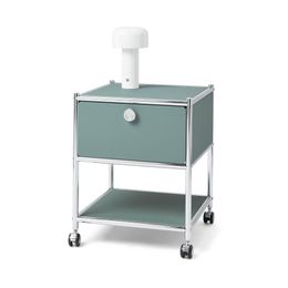Tchibo - Beistelltisch Metall &raquo;Cn3&laquo; mit 1 Schublade - 40x40x46,5cm - chrom - Stahl / Aluminium / Kunststoff