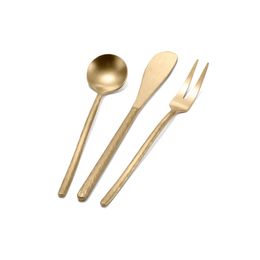 Tchibo - 3er-Besteckset - messing