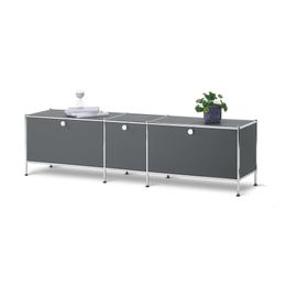 Tchibo - Lowboard &raquo;Cn3&laquo; mit 3 Klappen - 190x40x51,5cm - chrom - Stahl / Aluminium / Kunststoff