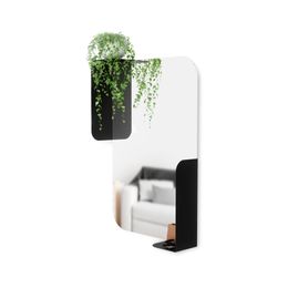 Tchibo - Spiegel mit Ablage &raquo;Alcove&laquo; - 52x13x77cm - schwarz - Glas / Stahl