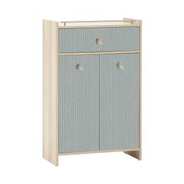 Tchibo - Highboard &raquo;Sonderby&laquo; - 65x33x104,2cm - silber -