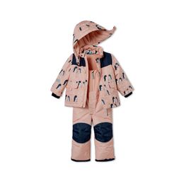 Tchibo - Schnee-Kombi aus recyceltem Material - M&auml;dchen - Gr. 110/116 - rosa/print