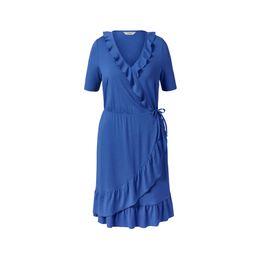 Tchibo - Jerseykleid in Wickeloptik - Damen - Gr. 44 - blau